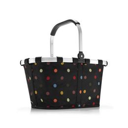 Reisenthel Einkaufskorb carrybag dots, Mehrfarbig, Schwarz, Metall, Textil, 22 L, 48x29x28 cm, faltbar, Freizeit, Koffer & Taschen, Einkaufsk&ouml;rbe