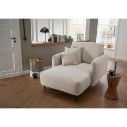 P & B Xxl-Sessel, Beige, Metall, Uni, F&uuml;llung: Schaumstoff, 112x95x158 cm, Made in EU, Wohnzimmer, Sessel, XXL-Sessel
