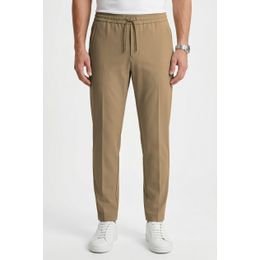 BOSS Green Herren Stretch-Hose "T Flex", beige, Gr. 58, Web, Obermaterial: 95% Polyester, 5% Elasthan, Hosen, Tapered-fit Hose mit elastischem Bund