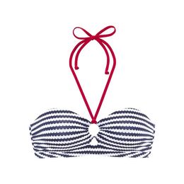 s.Oliver Bandeau-Bikini-Top 'Elain' mehrfarbig Gr. 40 Cup A/B. Mit Zierring. Mit Seitlichen St&auml;bchen Und Ohne B&uuml;gel. Nachhaltig.