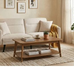Pharao24.de Couchtisch Salontisch in Eichefarben im Skandi Design