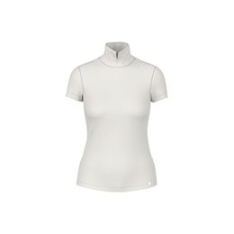 Marc Cain ADDITIONS Stehkragen-Shirt aus Baumwollstretch in Vapor Blue | Gr.: 42