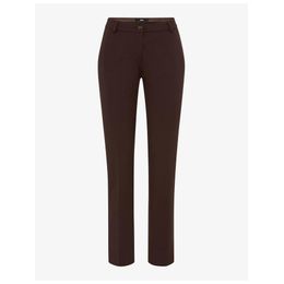 Brax Chino mit konischer Silhouette und B&uuml;gelbruch in Brunette | Gr.: 42