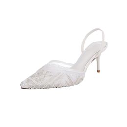 Ital-Design High Heel in Wei&szlig; | Gr.: 37