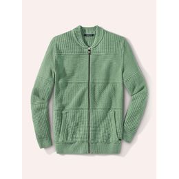 Walbusch Zip-Jacke Strukturmix