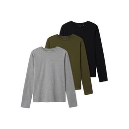 TWO SOON 3er-Pack T-Shirt in Black | Gr.: 134/140