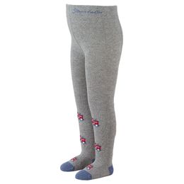 Sterntaler Strumpfhose Feuerwehr in silber mel. | Gr.: 80