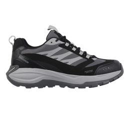 Reebok - "Nano X3" Sneaker f&uuml;r Herren, Leder, Runder Zeh, Flach (Grau/Schwarz)