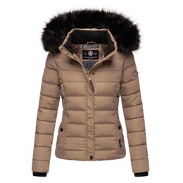 Navahoo Damen Winterjacke Miamor &ndash; Warm Gef&uuml;ttert Mit Abnehmbarer Kapuze & Kunstfellkragen