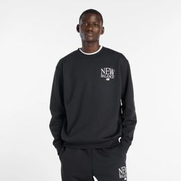 New Balance 'Reimagined Fleece Crew'. Herren Gr&ouml;&szlig;e XXL schwarz / wei&szlig;
