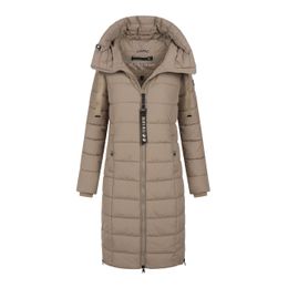 Navahoo Mondm&auml;dchen Damen Winter Steppmantel mit Kapuze und Fleecefutter