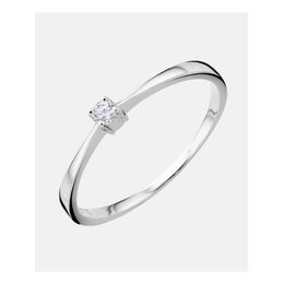 Diamant L'&eacute;ternel Ring aus 375 Wei&szlig;gold mit Diamant | Gr.: 58