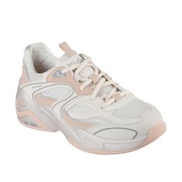 Skechers - "D&acute;Lux" Sneaker f&uuml;r Damen, Zum Anschl&uuml;pfen (Naturwei&szlig;)
