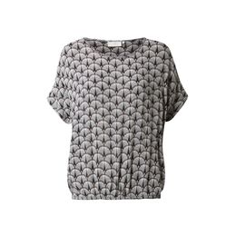 Kaffe Bluse 'Edita' Damen Gr&ouml;&szlig;e XXL nude / schwarz / offwhite
