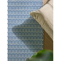 benuta Pure Wollteppich Laura Blau 160x230 cm - Naturfaserteppich aus Wolle