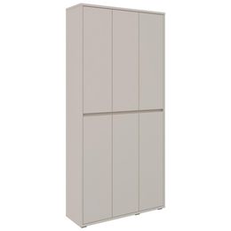 Xora Schuhschrank, Kaschmir, Kunststoff, 20 F&auml;cher, 100x210x34 cm, Garderobe, Schuhaufbewahrung, Schuhschr&auml;nke
