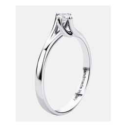 Diamant L'&eacute;ternel Ring aus 750 Wei&szlig;gold mit 0.12 Karat Diamant | Gr.: 52