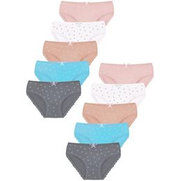 LOREZA 10er Set Slips - Sterne - Bunt | Gr.: 152/158