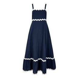 Apricot Kleid 'Ric Rac Trim' Damen Gr&ouml;&szlig;e 44 navy / wei&szlig; Sommerkleid