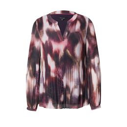 comma, COMMA Bluse Damen Gr&ouml;&szlig;e XL dunkelbeige / aubergine / beere / wei&szlig;