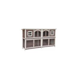 nanook XXL Kleintierstall Murmel taupe 211x52x107 cm