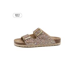 teegu Pantoletten in Gold - 47% | Gr&ouml;&szlig;e 39 | Damen-pantoletten
