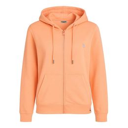 U.S. Polo Assn. Sweatjacke in Lachs - 44% | Gr&ouml;&szlig;e S | Damen-sweatshirts-jacken