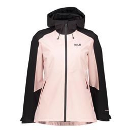 Jack Wolfskin Regenjacke "Wildbound" in Rosa/ Schwarz - 37% | Gr&ouml;&szlig;e M | Damen-outdoorjacken
