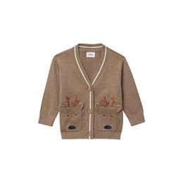 s.Oliver Strickjacke Jungen Gr&ouml;&szlig;e 80 braun / wei&szlig;