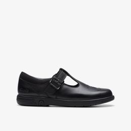 Clarks Jazzy Tap K. Schwarze Lederschuhe