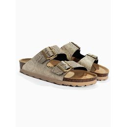 BACKSUN Pantoletten "Bali" in Gold - 54% | Gr&ouml;&szlig;e 37 | Damen-pantoletten