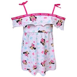 Disney Minnie Mouse Sommerkleid Off-Shoulder Minnie Mouse in Grau | Gr.: 110
