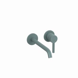 Kludi NOVA FONTE Fertigmontageset 20245O315 UP-Waschtisch-Zweiloch-Wand-Einhebelmischer, Ausladung 220mm, matt teal blue