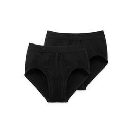 Schiesser Slip Authentic Sport in Schwarz | Gr.: L