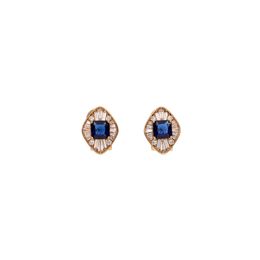 NAEMI Ohrringe Damen Gr&ouml;&szlig;e One Size navy / gold / transparent