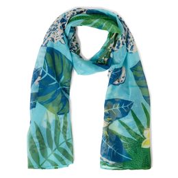 Marie Lund Schal Damen Gr&ouml;&szlig;e One Size blau / aqua / gelb / gr&uuml;n