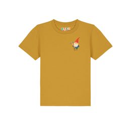 Watabout.kids T-Shirt 'Gartenzwerg' Jungen Gr&ouml;&szlig;e 134/146 ocker / mischfarben