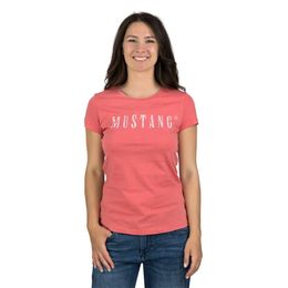 Mustang T-Shirt Alexia C Logo in Rot | Gr.: XXL