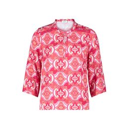 Cartoon Casual-Bluse mit R&uuml;schen in Red/Ros&egrave; | Gr.: 38