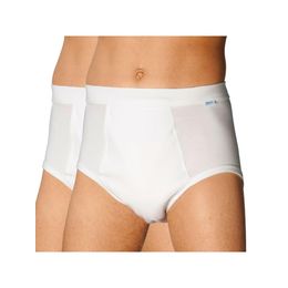 Mediset Herren Hygiene-Slip 2er-Pack in wei&szlig; | Gr.: 7