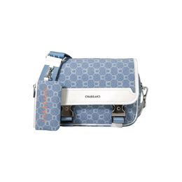 Chabrand Crossbody Bag 'Chabrand Sacoche Toile Enduite Cuir Bleu' female size One size Blue