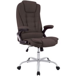 CLP B&uuml;rostuhl ergonomisch 150 kg belastbar Thor, Drehstuhl mit kippbarer R&uuml;ckenlehne modernes Design, h&ouml;henverstellbar 49-59 cm Gestell Chrom