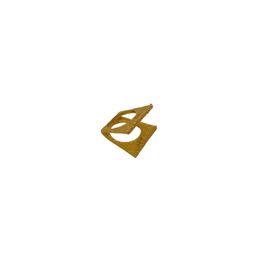 Les Reines Ring 'Recta' Damen Gr&ouml;&szlig;e 50/60 gold