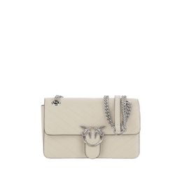 Pinko Schultertasche 'Pinko Sac Rabat Love One Light Mini Vitello Wr Blanc' Damen Gr&ouml;&szlig;e One Size wei&szlig;