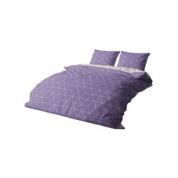 Traumschlaf Bettw&auml;sche West in lila | Gr.: 135 x 200 + 80 x 80 cm