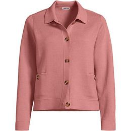 LANDS' END Kurzer Baumwoll-Blazer f&uuml;r Damen, Damen, size: regular, Rot, Baumwolle, by Lands' End