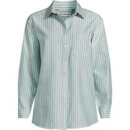 LANDS' END Langarm Oxford-Hemdbluse f&uuml;r Damen, Damen, size: regular, Gr&uuml;n, Baumwolle, by Lands' End