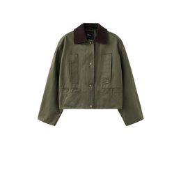 Mango Jacke 'GARDEN' Damen Gr&ouml;&szlig;e L schoko / oliv Sommerjacke