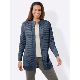 WITT WEIDEN Long-Strickjacke in rauchblau | Gr.: 42