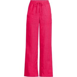 LANDS' END Leinen-Schlupfhose mit weitem Bein f&uuml;r Damen, Damen, size: regular, Pink, Leinen, by Lands' End
